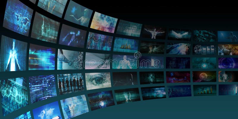 Digital Entertainment stock illustration. Illustration of updates ...