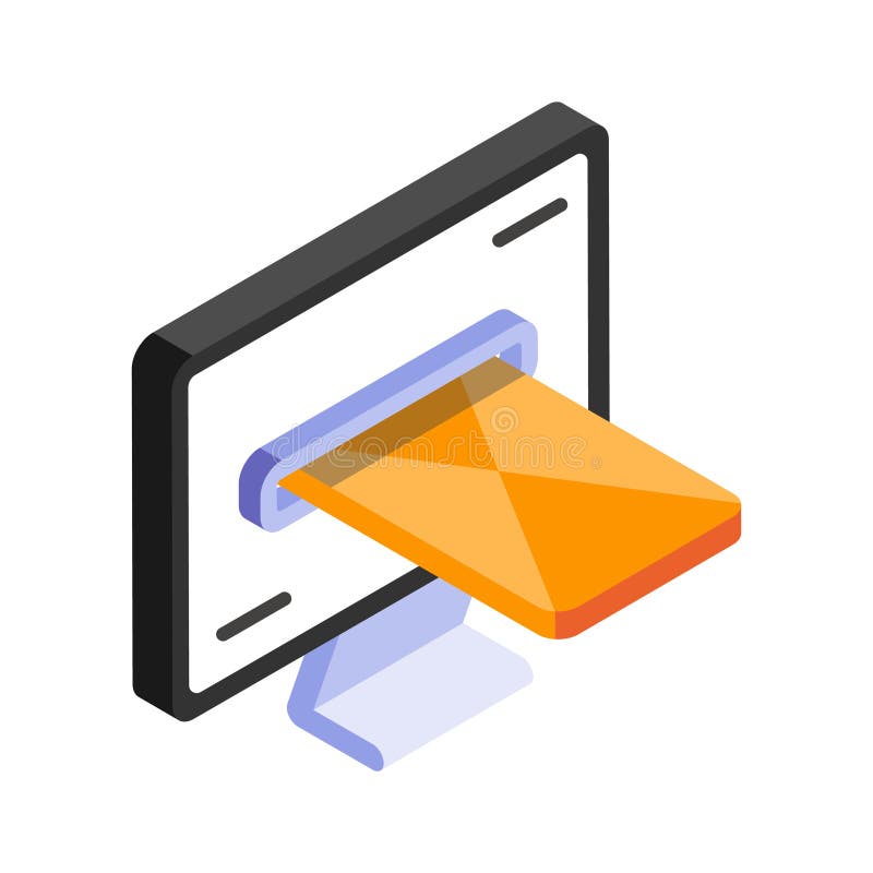 A Digital Envelope Emerging from a Screen, Symbolizing Online ...