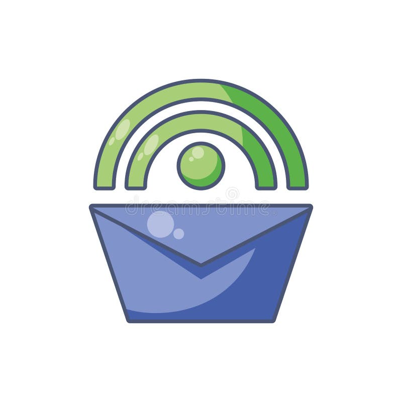 Digital Envelope - Cdr Format Stock Vector - Illustration of drawing ...