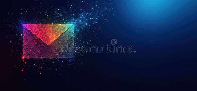 Digital Envelope Symbolizing Communication, Technology, and ...