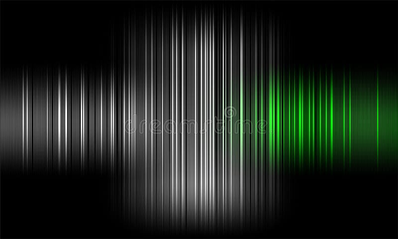 Digital Equalizer Audio Sound Waves on Black Background, Stereo Sound ...