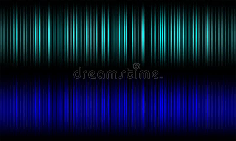 Digital Equalizer Audio Sound Waves on Black Background, Stereo Sound ...