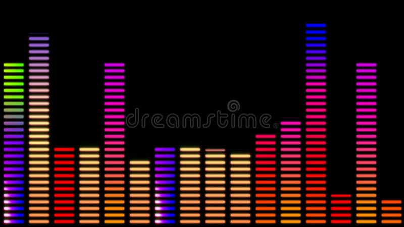 Digital Equalizer Bar Graph Illustration Stock Illustration ...