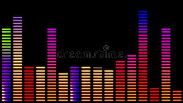 Digital Equalizer Bar Graph Illustration Stock Illustration ...