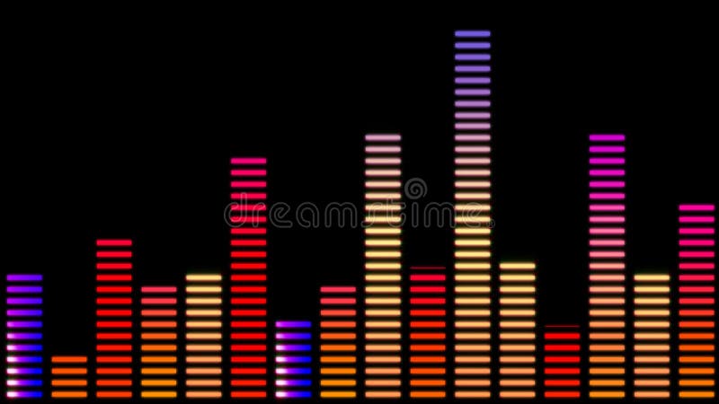 Digital Equalizer Bar Graph Illustration Stock Illustration ...