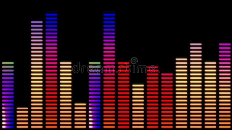 Digital Equalizer Bar Graph Illustration Stock Illustration ...