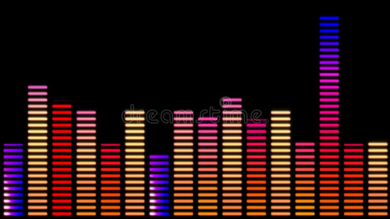 Digital Equalizer Bar Graph Illustration Stock Illustration ...