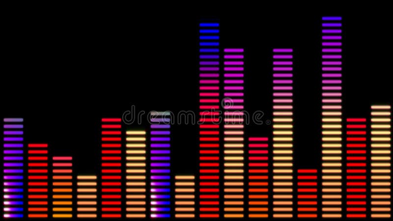Digital Equalizer Bar Graph Illustration Stock Illustration ...