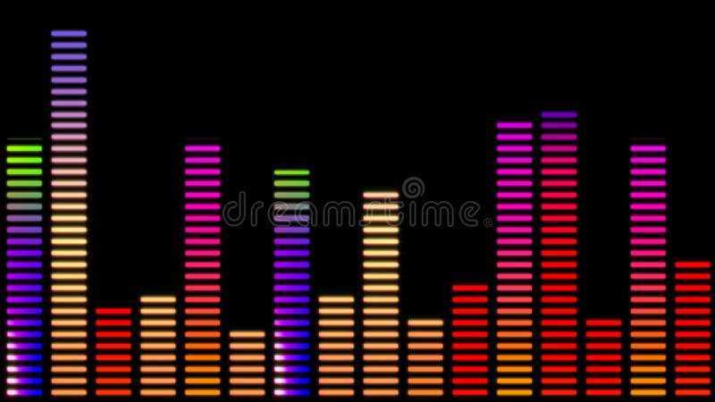 Digital Equalizer Bar Graph Illustration Stock Illustration ...
