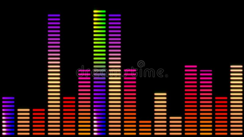 Digital Equalizer Bar Graph Illustration Stock Illustration ...