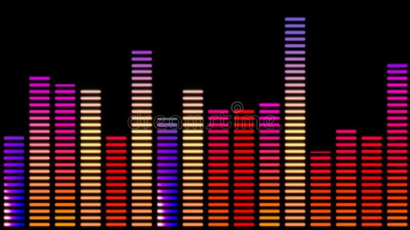 Digital Equalizer Bar Graph Illustration Stock Illustration ...