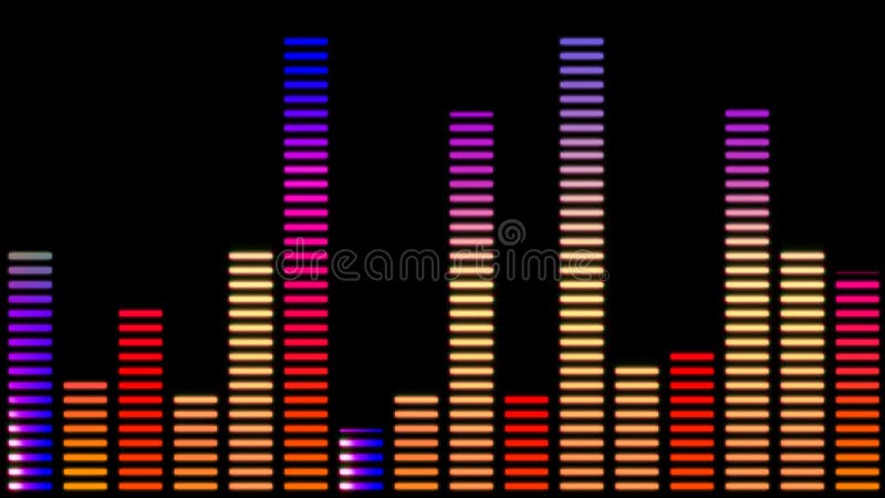 Digital Equalizer Bar Graph Illustration Stock Illustration ...