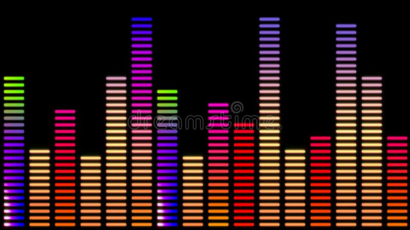 Digital Equalizer Bar Graph Illustration Stock Illustration ...