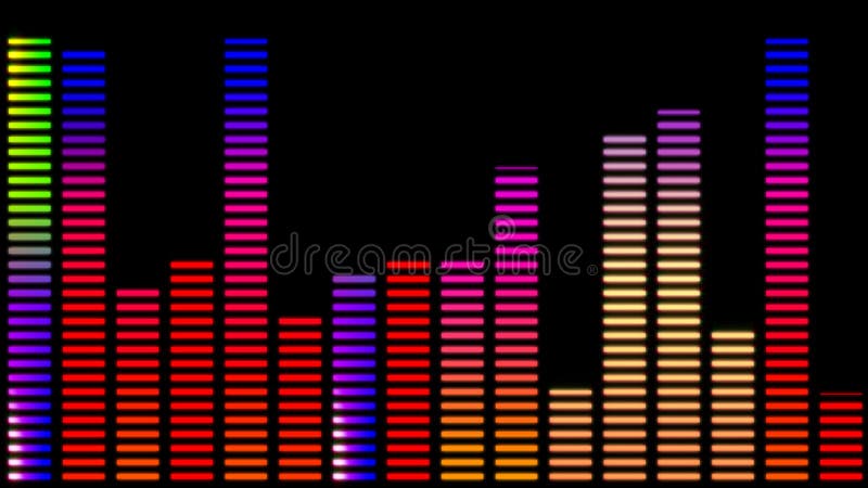 Digital Equalizer Bar Graph Illustration Stock Illustration ...