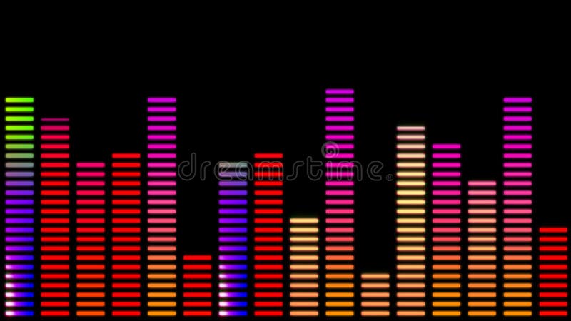 Digital Equalizer Bar Graph Illustration Stock Illustration ...
