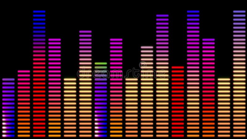 Digital Equalizer Bar Graph Illustration Stock Illustration ...