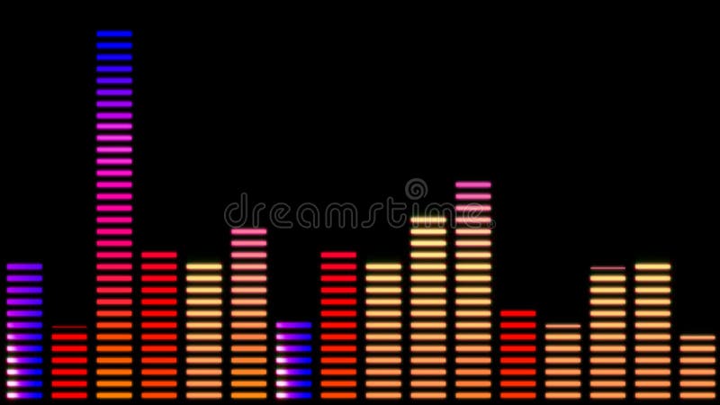 Digital Equalizer Bar Graph Illustration Stock Illustration ...