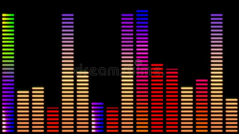 Digital Equalizer Bar Graph Illustration Stock Illustration ...