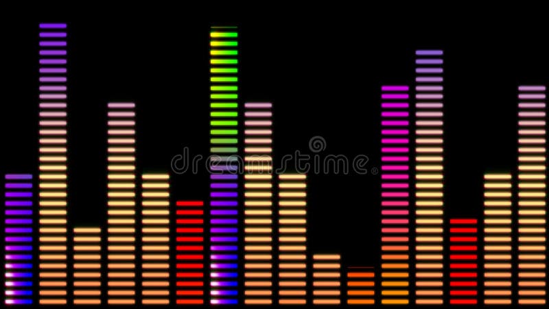 Digital Equalizer Bar Graph Illustration Stock Illustration ...