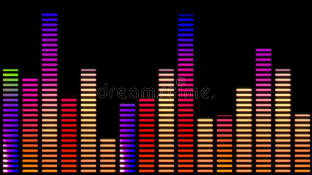 Digital Equalizer Bar Graph Illustration Stock Illustration ...
