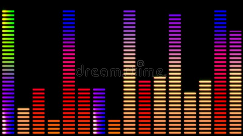 Digital Equalizer Bar Graph Illustration Stock Illustration ...