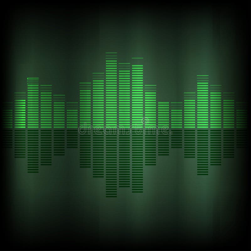 Digital Equalizer. Vector Illustration Stock Vector - Illustration of ...