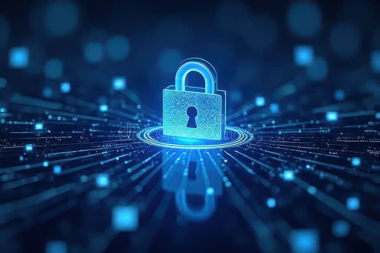 Digital Era Innovative Security Solutions Stock Illustration ...