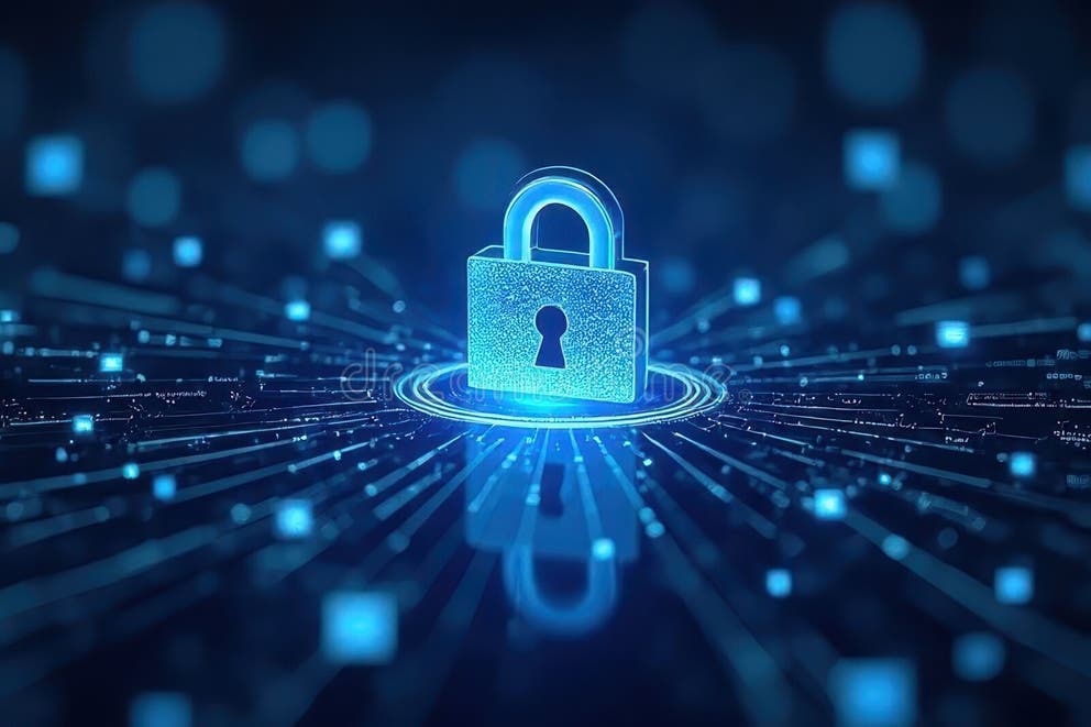 Digital Era Innovative Security Solutions Stock Illustration ...