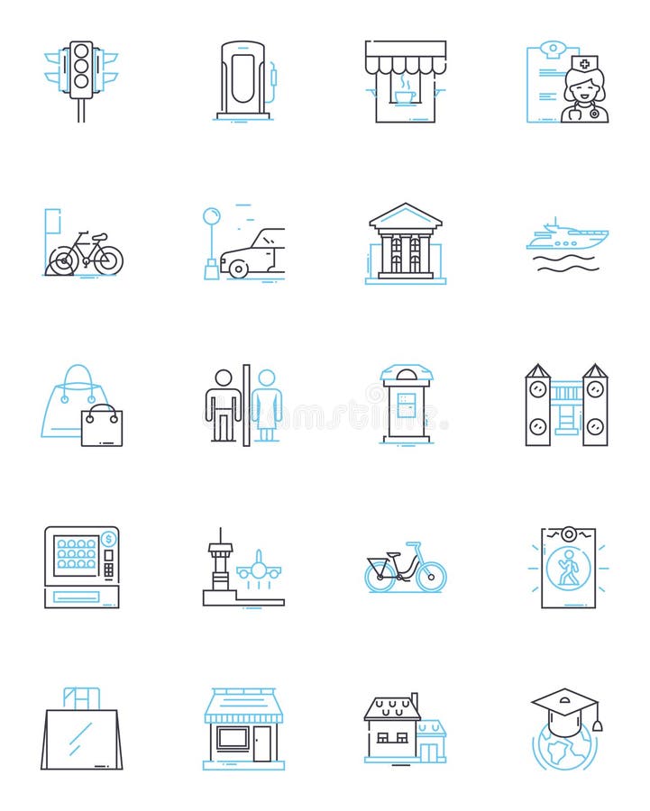 Digital Era Linear Icons Set. Technology, Innovation, Connectivity ...