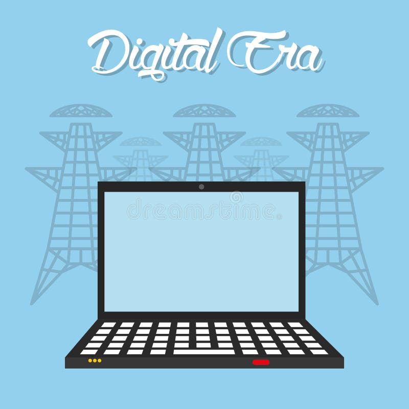 Digital era technology stock vector. Illustration of online - 62771720