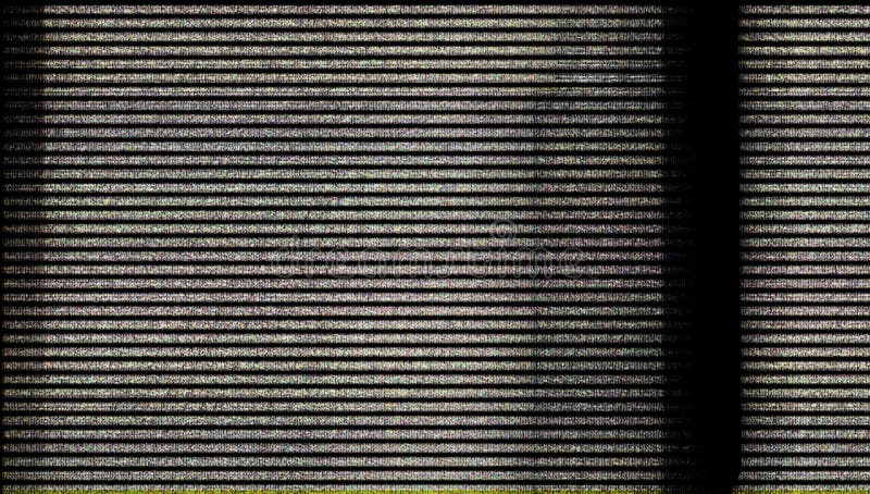 Digital Errors on the Screen. Colorful Stripes Noisy Television Screen ...