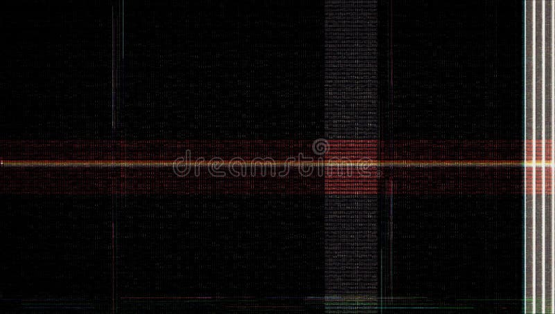 Digital Errors on the Screen. Colorful Stripes Noisy Television Screen ...