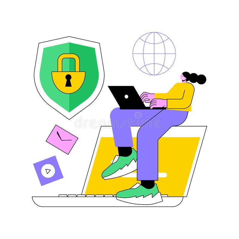 Digital Ethics and Privacy Abstract Concept Vector Illustration Stock ...