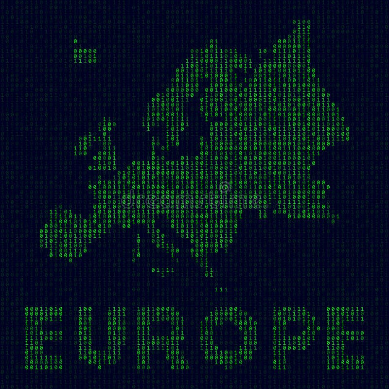 Digital Europe logo. stock vector. Illustration of geography - 185894836