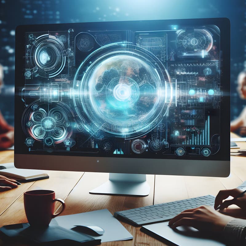 Digital Evolution with Futuristic AI Art Concept Ai Generated Stock ...