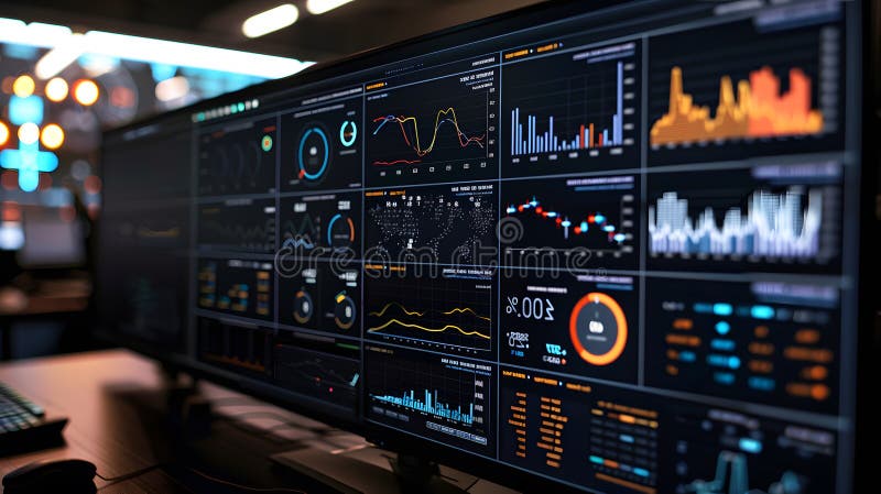 Digital Excellence Review Dashboard Stock Illustration - Illustration ...