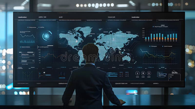 Digital Excellence Review Dashboard Stock Illustration - Illustration ...