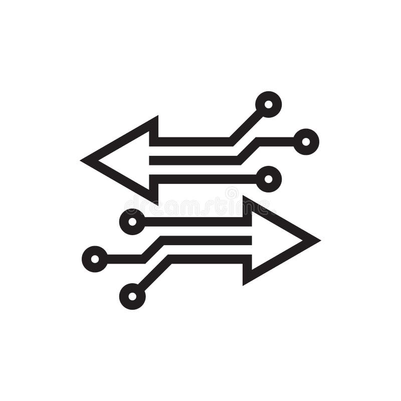 Network Communication Vector Logo Concept Design. Abstract Shape Sphere ...