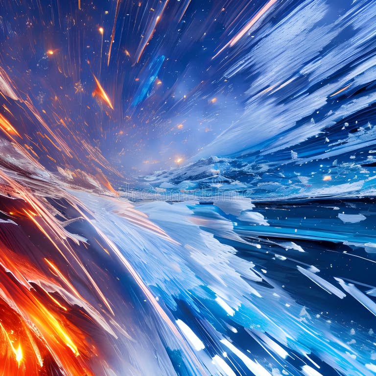 A Digital Exploration of the Elements of Fire and Ice, with Blazing ...