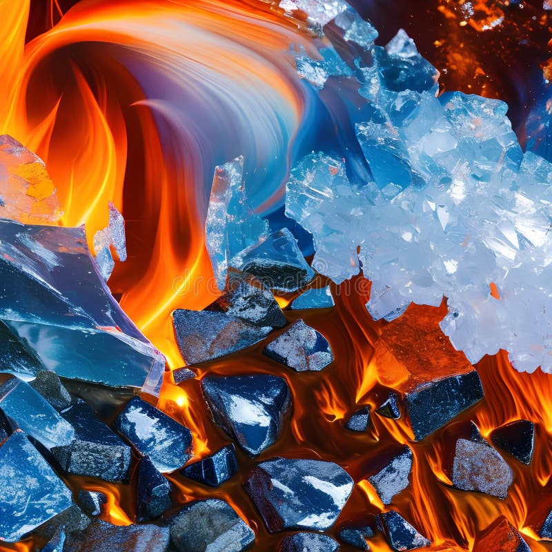 A Digital Exploration of the Elements of Fire and Ice, with Blazing ...