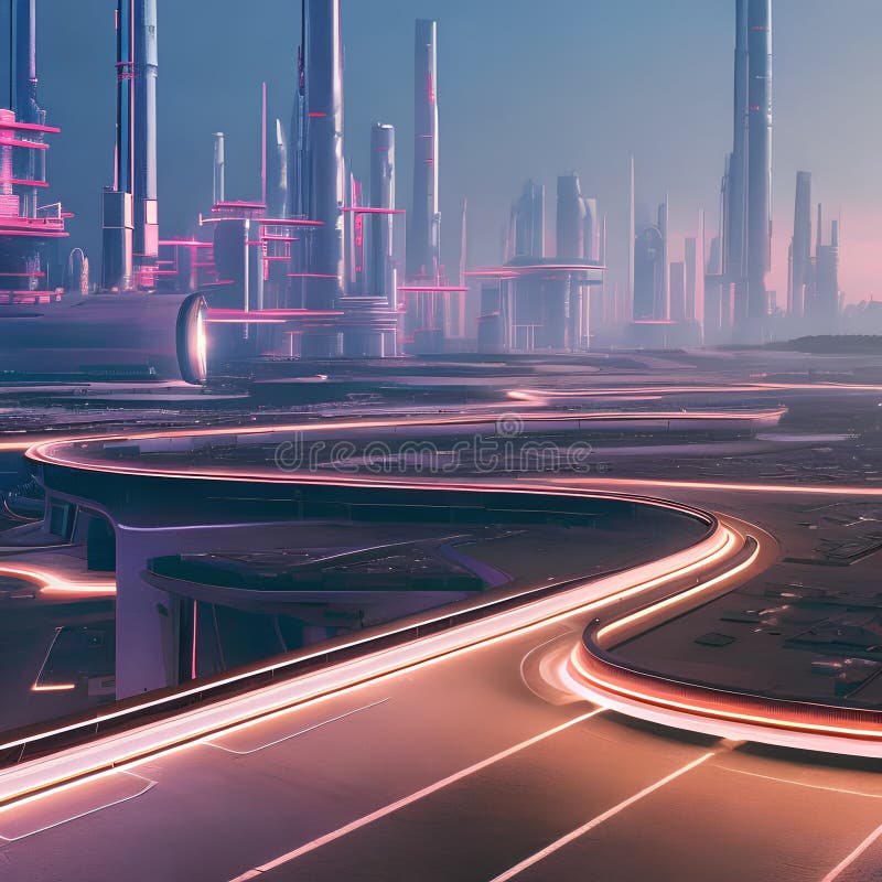 A Digital Exploration of Futuristic Landscapes, with High-tech Cities ...