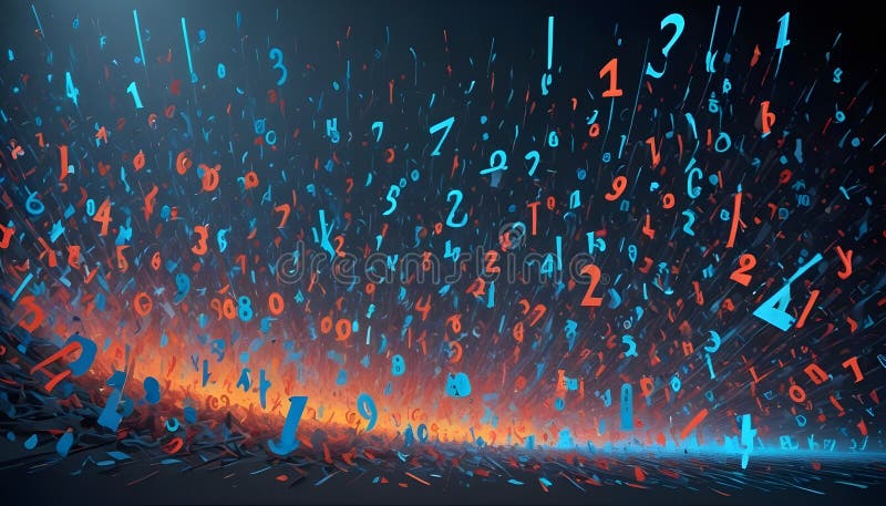 A Digital Explosion of Colorful Numbers, Creating a Chaotic and Dynamic ...