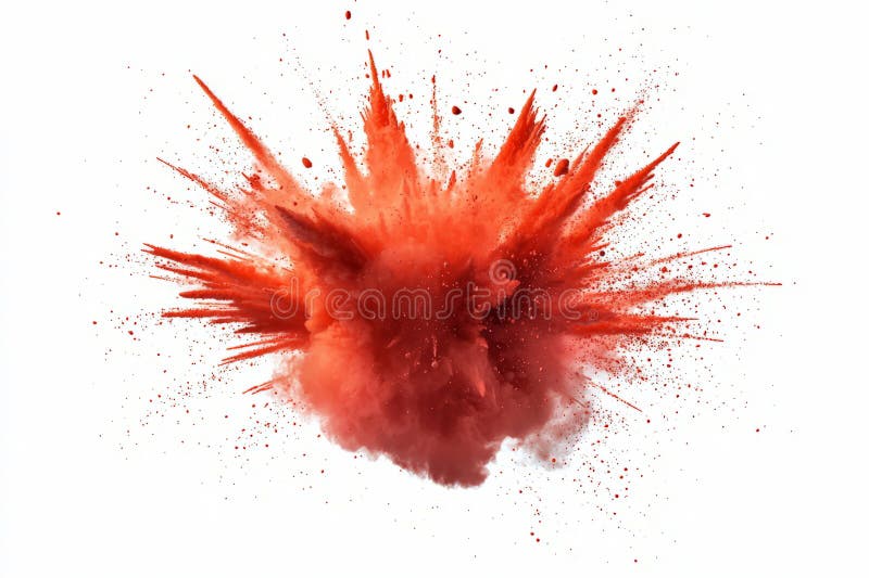 Digital Explosion of Pixel Particles Dispersing Outward, White ...