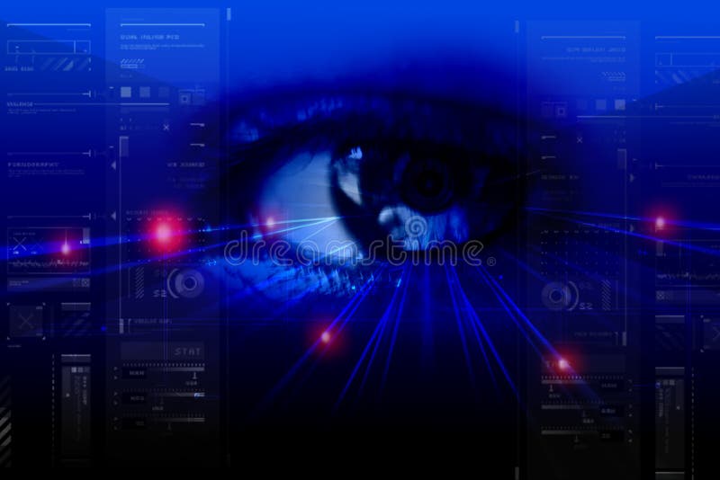 Digital eye stock illustration. Illustration of iris - 16188049