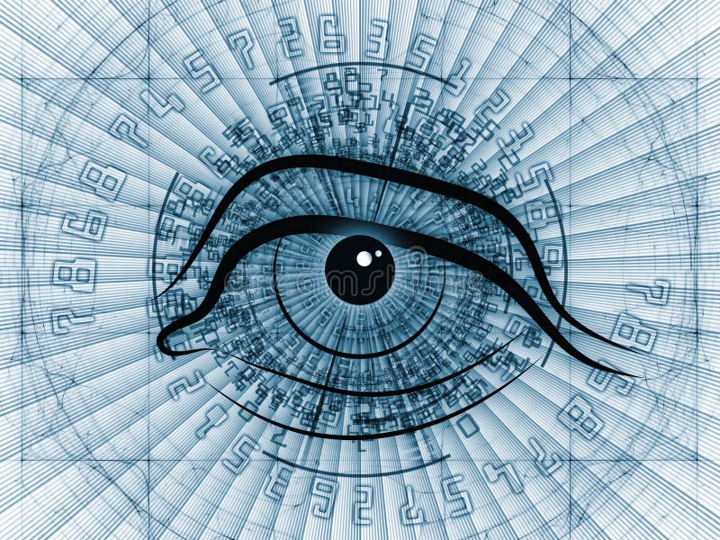 Abstract Human - Digital - Eye Stock Vector - Illustration of ...
