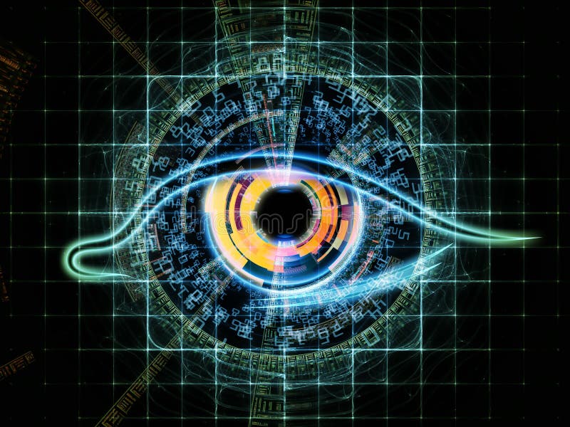 Digital eye stock illustration. Illustration of wallpaper - 24685395