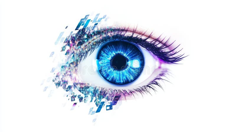 Digital Eye Abstract Futuristic Vision Technological Innovation Data ...