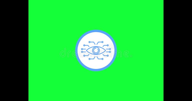 Digital Eye Animated icon stock footage. Video of scanning - 353145592