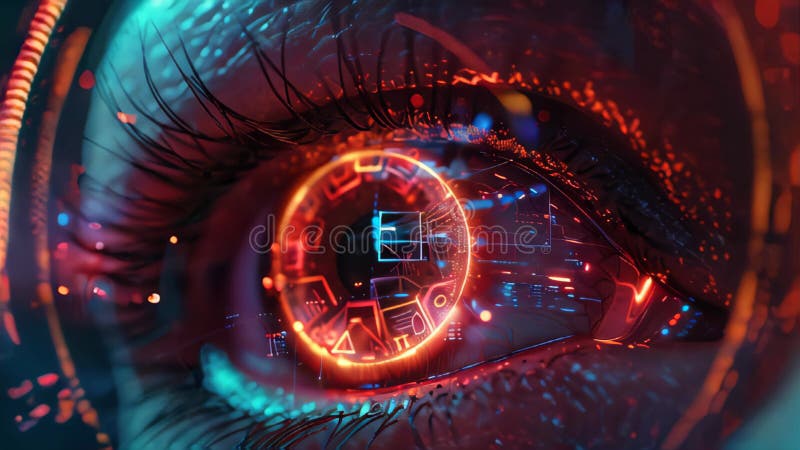 Digital Eye, Data Network, and Cyber Security Technology. this ...