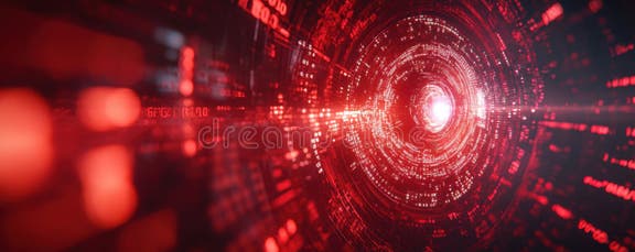 Digital Eye Enveloped by Binary Code a Futuristic Vision of Data ...